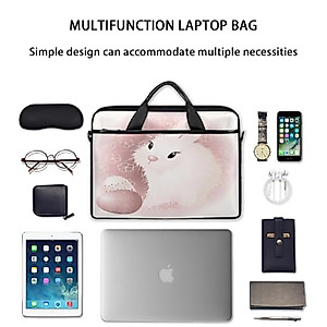 Easter Bunny Laptop Computer Bag Waterproof Shoulder Messenger Bag 13-15 inch Durable Laptop Tote Bag with Shoulder Strap Handle Lightweight Crossbody Briefcase