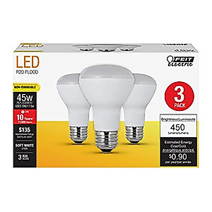 Feit Electric R20/10KLED/3/CAN Non-Dimmable LED Bulb Pack of 6