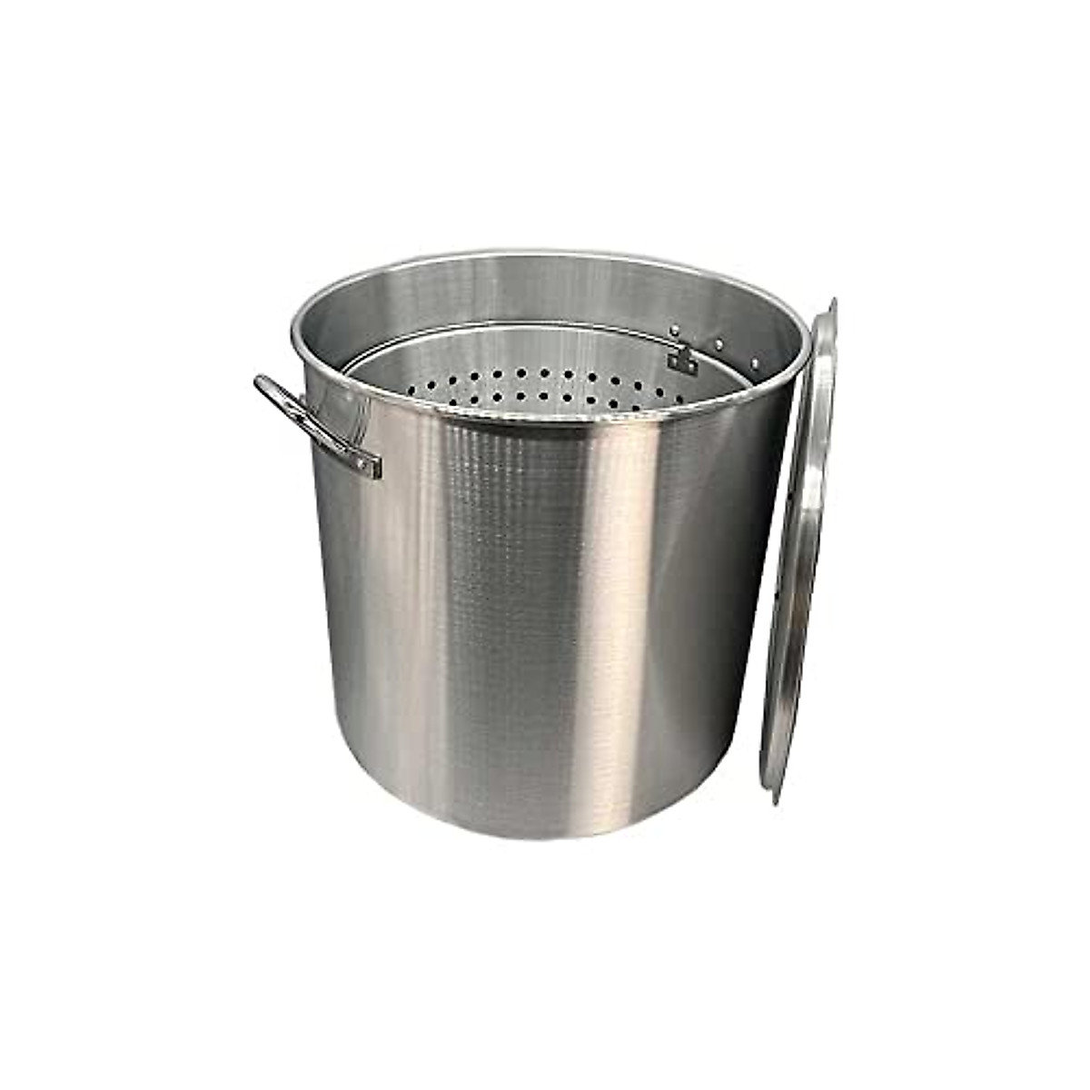 Nexgrill 120 Qt. Aluminum Stock Pot with Strainer Basket & Lid Turkey Fryer, Perfect for Boiling and Frying Seafood, Crawfish, Turkeys, Heavy-duty for Durability, Great for Outdoor Cooking, 630-0020