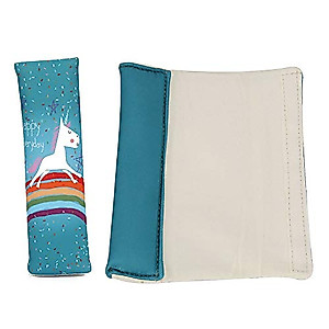 Seatbelt Covers for Kids,2 Pack Unicorn Seat Belt Cushion Shoulder Strap Pad,Universal Cute Cartoon Car Seat Belt Pad for Adults Children Toddler,Baby Girl Boy Carseat Neck Harness Protector