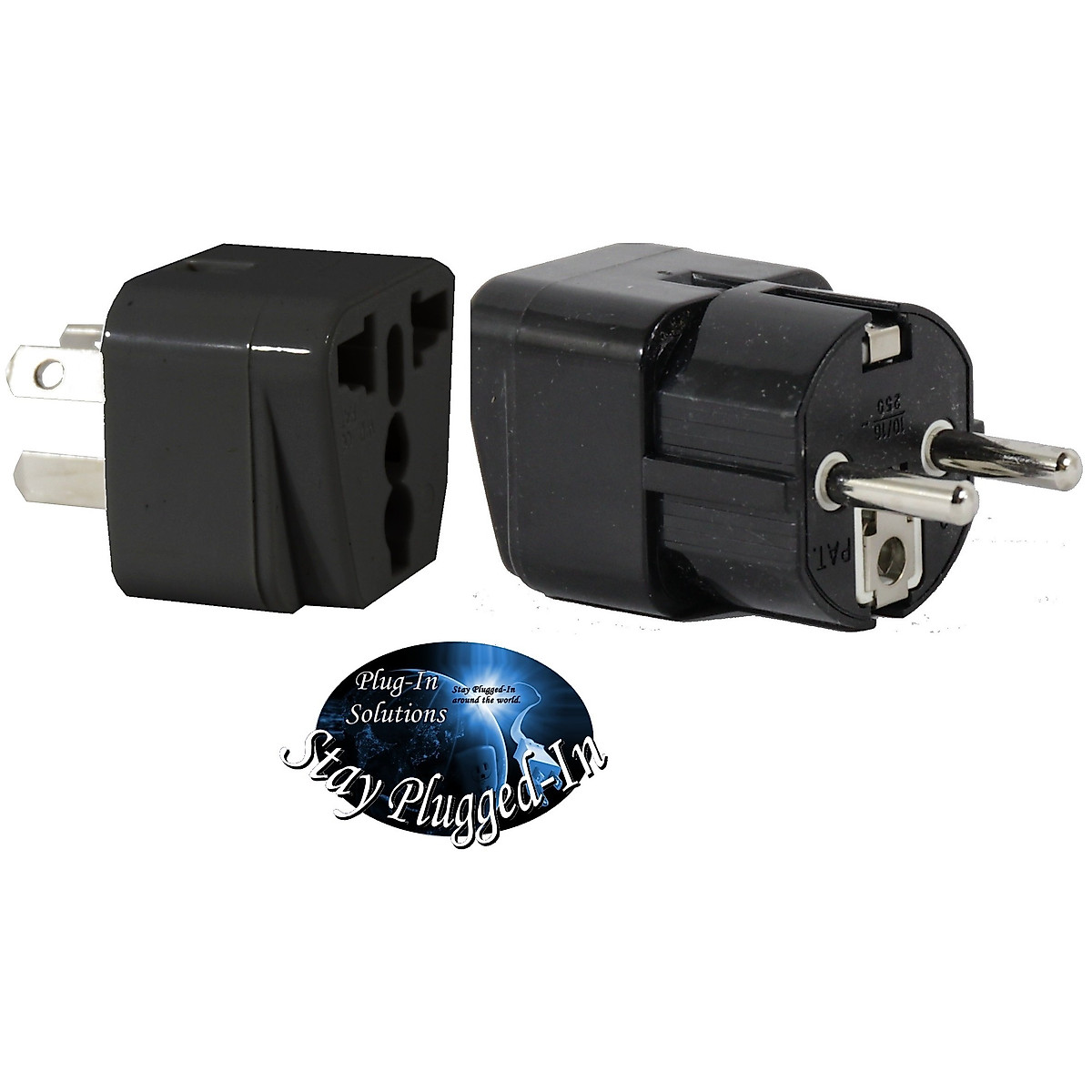 US to Argentina Travel Adapter Plug for USA/Universal to South America Type I & E (C/F) AC Power Plugs Pack of 2