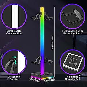 RGB Gaming Controller Stand with RGB & Charging Ports | Gaming Accessories