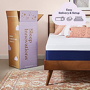 Sleep Innovations Shiloh 12 Inch Memory Foam Mattress with Ventilated Suretemp Foam for Breathability, Queen Size, Bed in a Box, Medium Firm Support