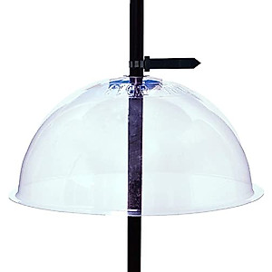 Myard 13 Inches Solid Clear PC Wobbly Squirrel Proof Baffle Deflector for Bird Feeder, Fit up 1.5 Inches Pole / Post