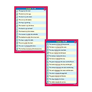 Super Duper Publications | Pigs & Pals Preposition Fun Deck Flash Cards | Educational Learning Resource for Children