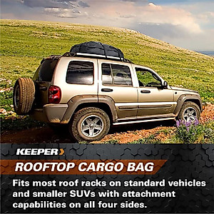 Keeper 07203-1 Weatherproof Rooftop Cargo Bag, 15 Cubic Feet