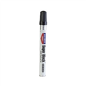 Birchwood Casey Long-Lasting Fast-Drying Super Black Touch-Up Pen for Deep Scratches and Worn Areas, GLOSS BLACK, 0.33 OUNCE