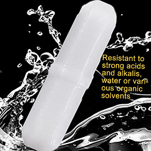 Magnetic Stirrer Stir Bars, Diameter 0.32" (8 mm), Length 1.2" (30 mm), 5 Pieces