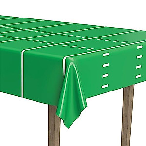 Football Decorations Backdrop Hanging Swirls and Table Cover for Birthdays Game Days Tailgating Party Supplies