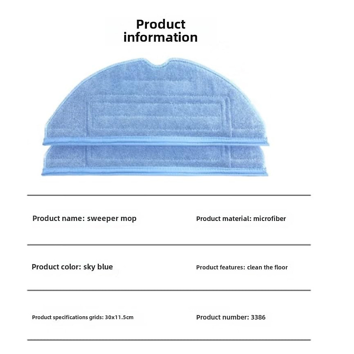 Yitexiang 10 Pcs Mop Pads Compatible with Roborock S7,S8,J7,J9,Q5,Q7 Max,Q Revo Robot Vacuum Cleaner Microfiber Cleaning Solution of Mop Pads Replacement Accessories