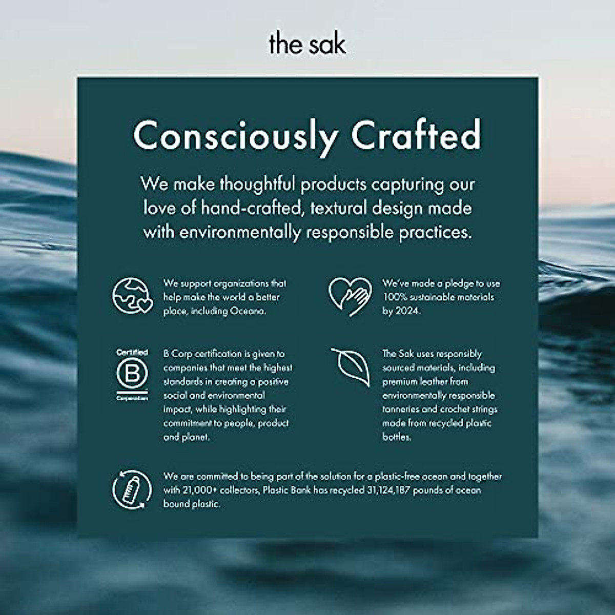 The Sak Sequoia Hobo Bag in Leather, Soft & Slouchy Silhouette, Meadow Crochet II