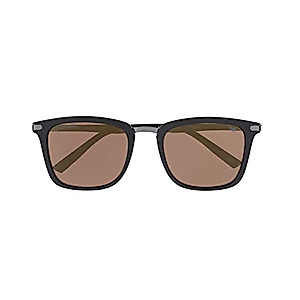 Caterpillar Precision 8508 Men's Polarized Square Sunglasses, Matte Black, 52 mm