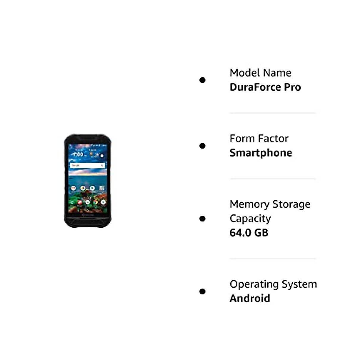 Kyocera DuraForce Pro 2 with Sapphire Shield E6910 Black - Verizon (Renewed)