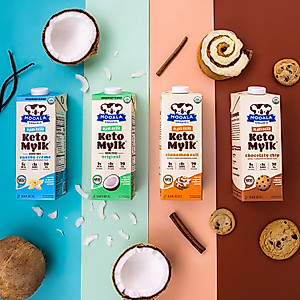 Mooala – Organic Chocolaty Chip Keto Mylk, 1L (Pack of 6) – Shelf-Stable, Non-Dairy, Gluten-Free, Soy-Free, Plant-Based Milk With < 1g Carb per Serving