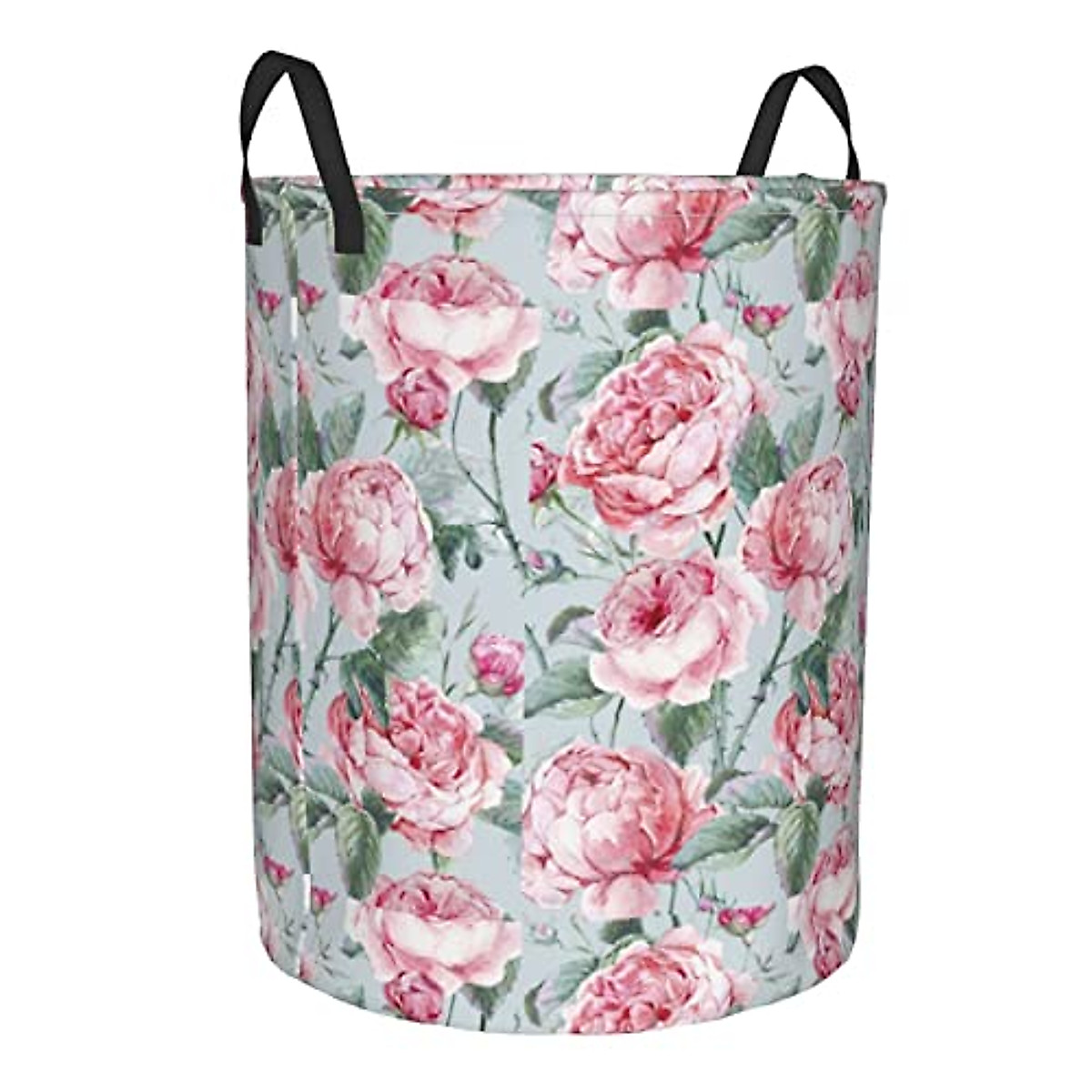 Rose Laundry Hamper Flower Laundry Baskets Large Women Hampers Toy Organizer Hamper Bag Dirty Clothes Storage Bin