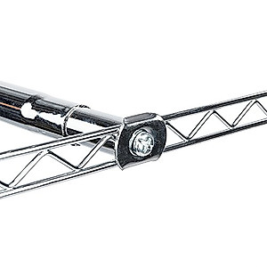 COOBL Wire Heavy Duty Garment Clothes Rack,Freestanding Wardrobe Closet,Max Load 660LBS, Multi-Functional Metal Clothing Rack for Hanging Clothes,Black