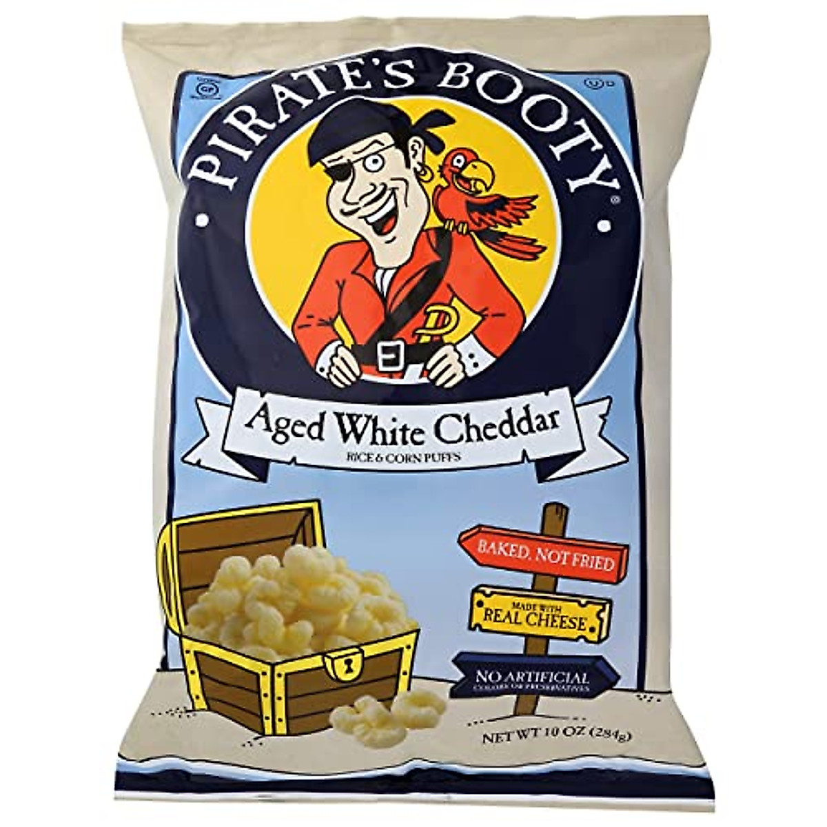 Pirate’s Booty Snack Puffs, Aged White Cheddar, 10 oz.