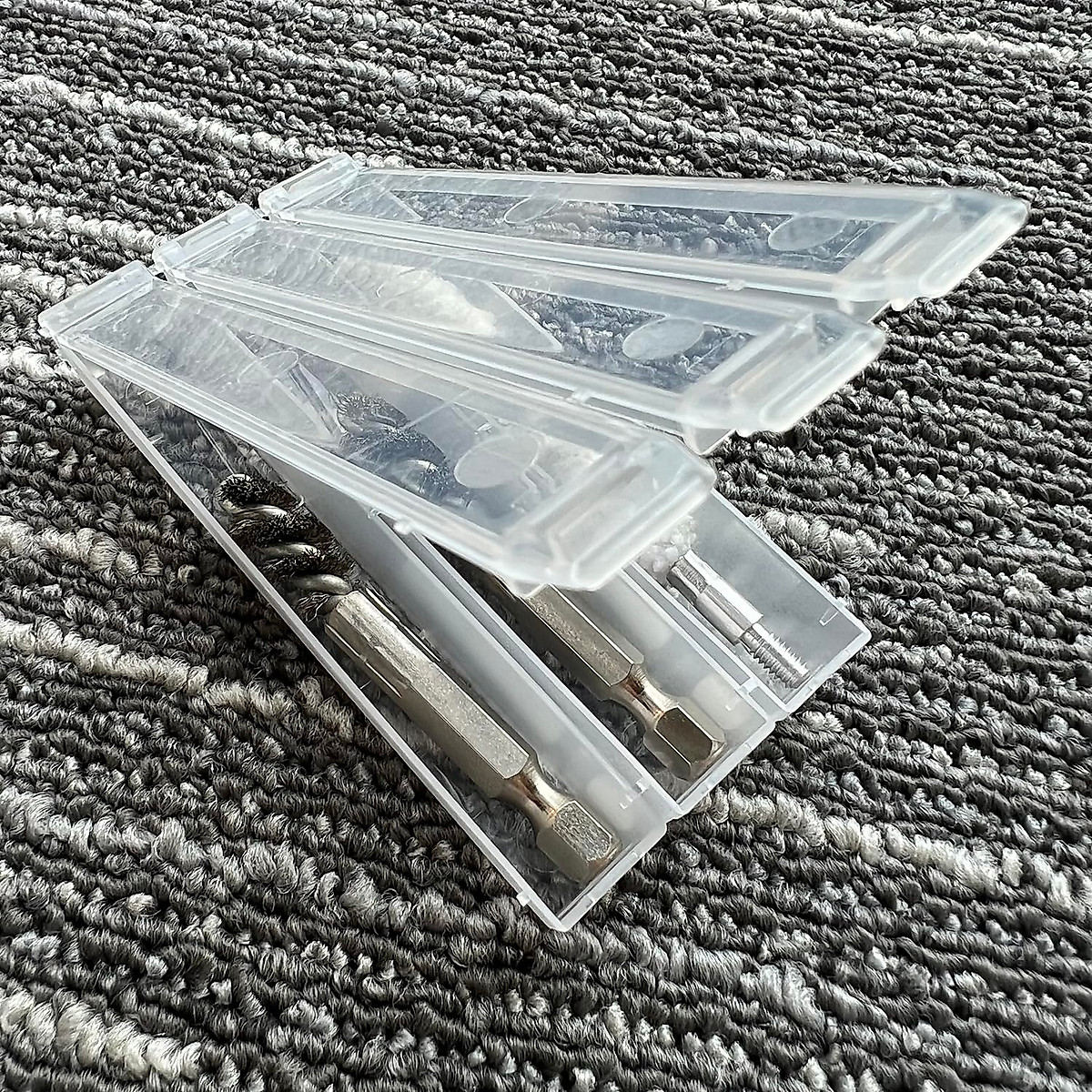 SummerHouse 3 Pieces Golf Clubs Head Hosel Brush Cleaning Tool Electric Drill Wire Brush for Iron and Wood