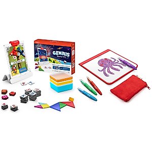 Osmo - Genius Starter Kit & Monster Game for iPad - Ages 5-12 - Math, Spelling, Creativity & Bring Monsters to Life - 6 Learning Games (iPad Base Included - Amazon Exclusive)