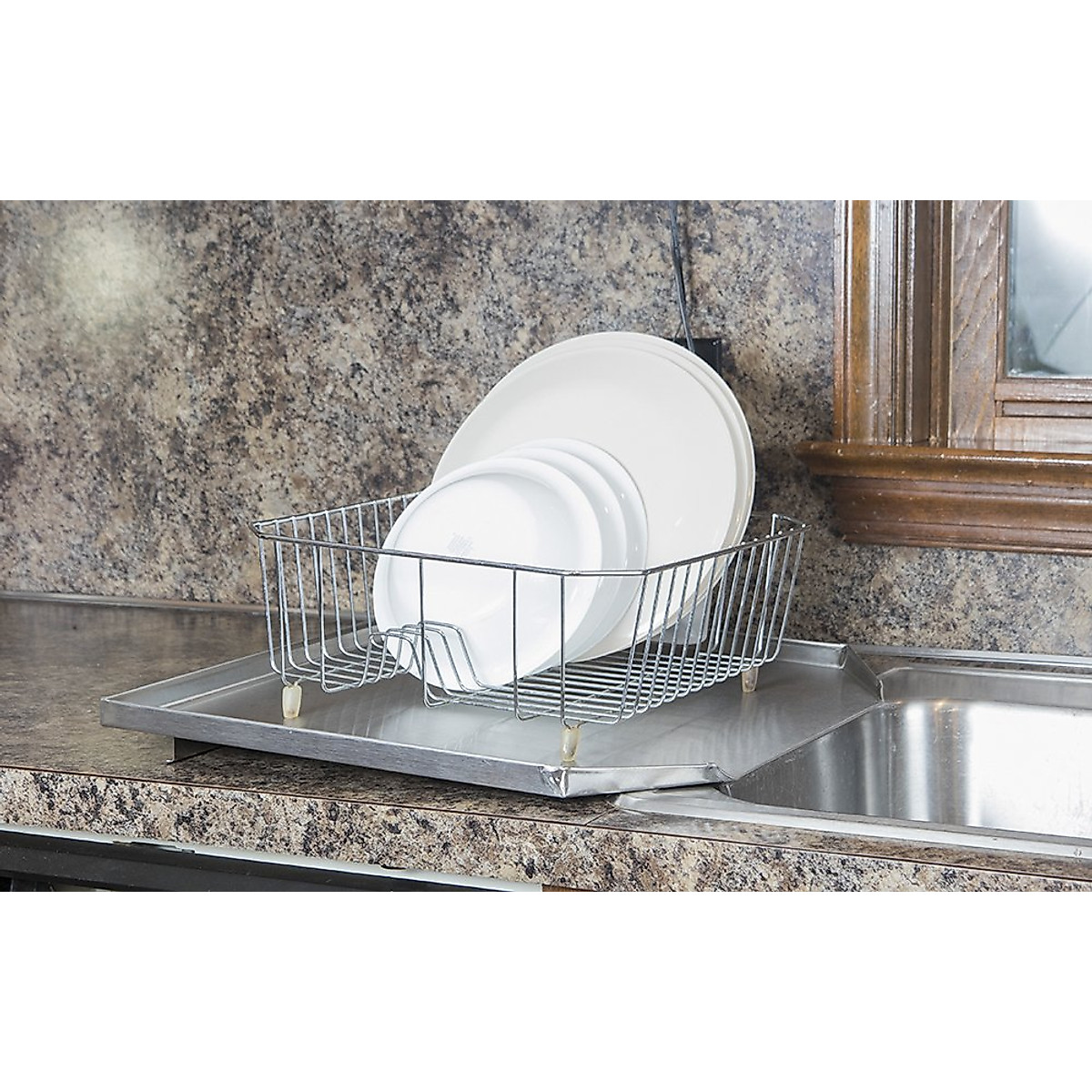 Stainless Steel Dish Drain Board (Side Opening)