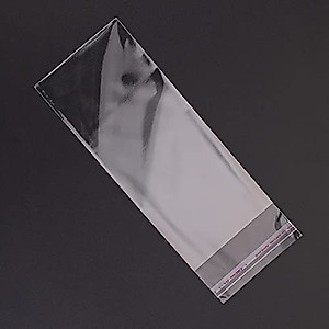 AIRSUNNY 200 Pcs 3x7 Clear Resealable Cello/Cellophane Bags Good for Bakery, Candle, Soap, Cookie Poly Bags