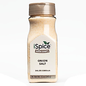 iSpice ONION SALT & SEASONING | A fast cooking fix for any recipe | 12oz (340g)