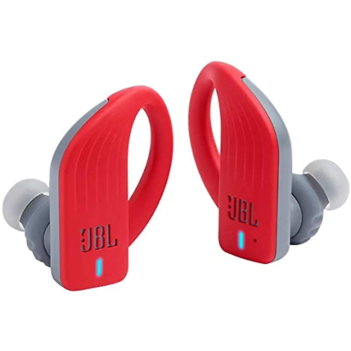 JBL Endurance Peak in-Ear Waterproof Sport Headphones Bundle with Plush Carry Case (Red)