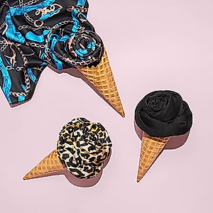 KISS COLORS & CARE Soft Satin Wrap Scarf - Black, Long Lasting, Multi-Purpose, Soft Premium Scarf For Minimizing Frizz, Preventing Breakage & Securing Hair Styles, Wigs & Weaves For All Hair Styles