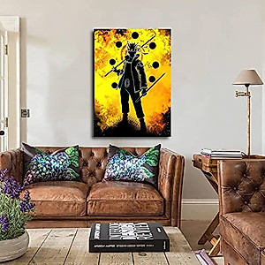 Anime Posters Anime Canvas Wall Art for Room Anime Wall Decor for Bedroom (Naruto 3,12×18 inch-No Framed)