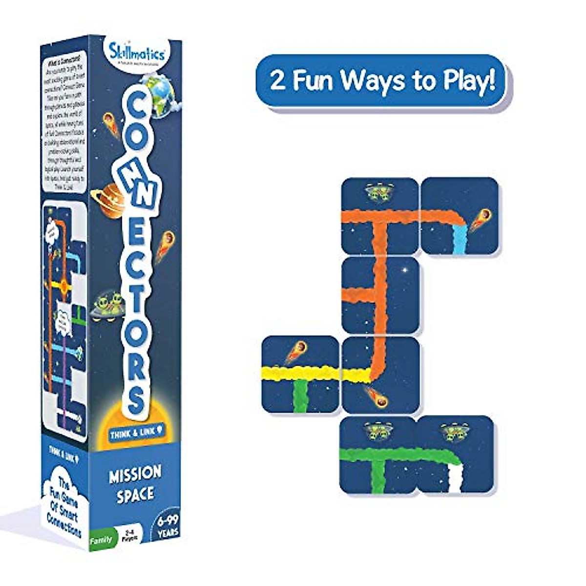 Skillmatics Educational Game - Connectors Mission Space, Fun Learning Game of Connections, Strategy & Matching, Ages 6 and Up