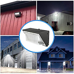150W LED Wall Pack Outdoor Security Light,18000lm,with Dusk to Dawn Photocell,5700K White Color (150.00)