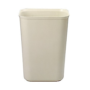 Rubbermaid Commercial Products Fire Resistant Wastebasket 40 QT/10 GAL, for Hospitals/Schools/Hotels/Offices, Beige (FG254400BEIG)
