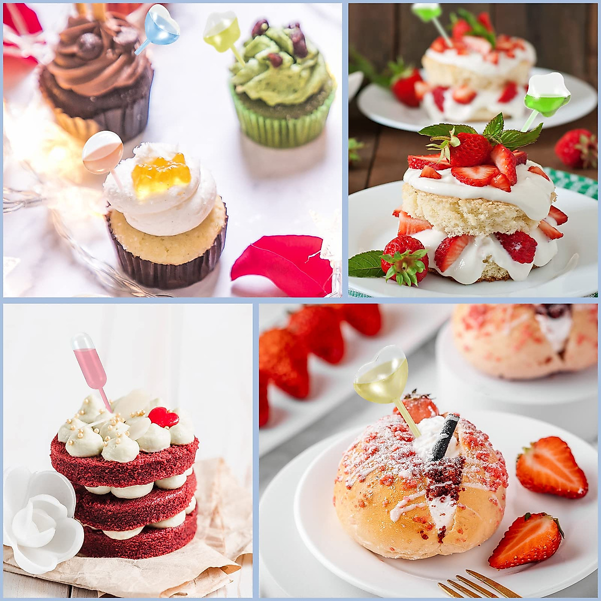 250PCS 4ml Cupcakes Pipettes, Food Grade Plastic Disposable Pipettes, Suitable for Chocolate or Strawberries Cupcakes, Ice Cream, Waffles, Chocolate Dessert