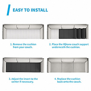 Mjkone Long Couch Cushion Support 19.2"x81", Sagging Sofa Cushion Support, Reclining Sofa Couch Support for Sagging Cushions, Insert Support to Fix Your Modern Couch, Thick 0.4"