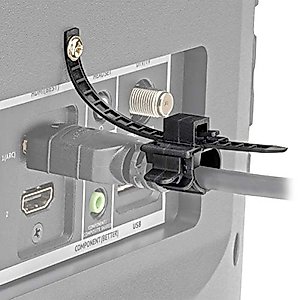 Tripp Lite P568-000-LOCK HDMI Cable Lock, Clamp/Tie/Screw, Universal Design for Blu-Ray Installations, Black