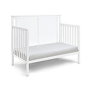 Suite Bebe Connelly 4 in 1 Convertible Crib in White with Rockport Gray Wood