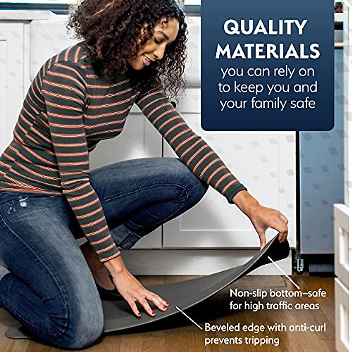 Sky Solutions Anti Fatigue Mat Black 20" x 32" + 20" x 39" Bundle