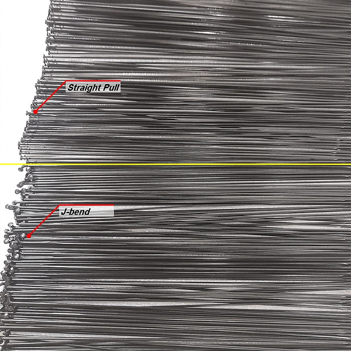 Bicycle 20 Light Spokes Straight Pull J-Hook J-Bend 14G 2.0mm Road Bike and Wheel 3D Force Spoke Rays (Color : Straight Pull 30pcs)