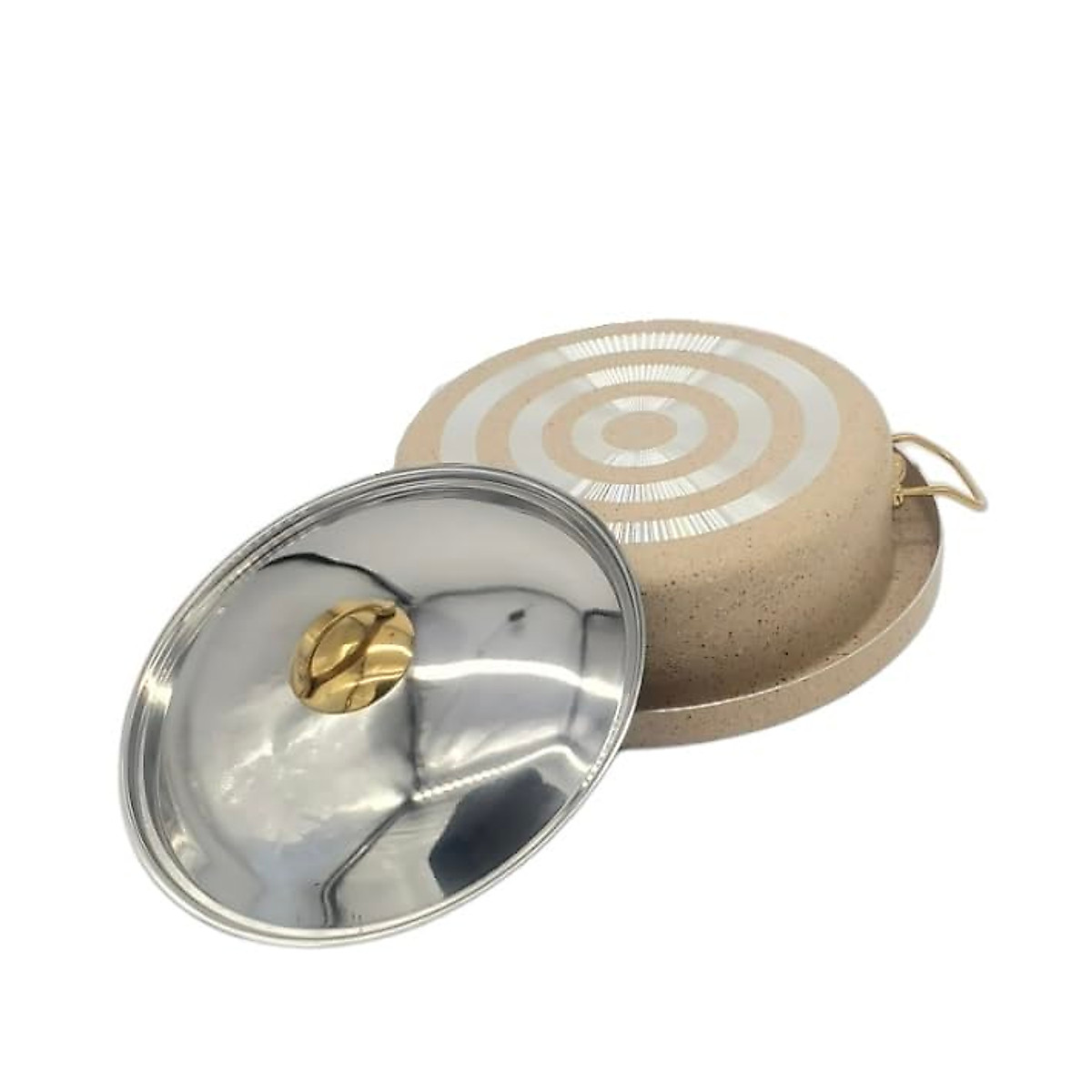 Maqluba (Makloubah) Aluminum Non-Stick Granit Coated Pot طنجرة المقلوبه