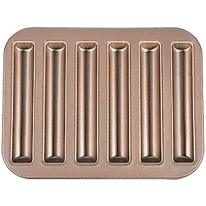 LIFKOME Biscuit Stick Baking Tray Carbon Steel Breadstick Biscotti Ladyfinger Small Muffin Cupcake Tin Tray