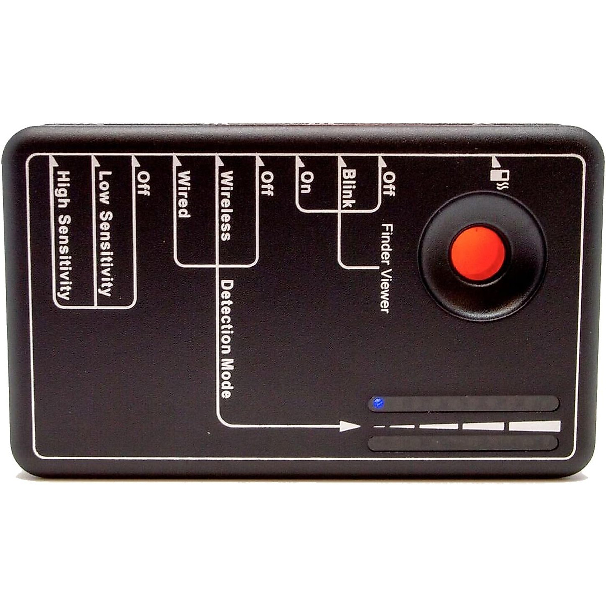 KJB RD-30 LawMate Pocket RF Detector, 3 Modes of Detections, Quickly Finds Hidden Cameras Using The Hidden Camrea Lens Finder, Can Detected Wired Cameras, Low and High Sensitivity