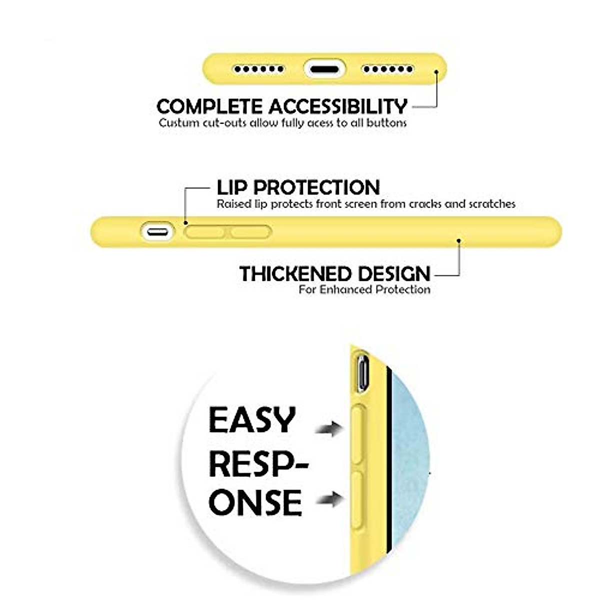 Leton Case for Samsung Galaxy A22 5g Phone Case,Soft Slim Silicone Case Anti-Scratch Shockproof with Microfiber Lining Protective Shell Cover for Samsung Galaxy A22 5g Yellow