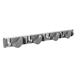 Cabilock Wall Mounted Holder Alumimum Mop Rack Household Metal Abs Wall Mounted Organizer