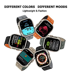 Anlinser Bands Compatible with Apple Watch Band 49mm 45mm 44mm 42mm, Adjustable Sport Loop Designed for Apple Watch Ultra 2/Ultra SE Series 9 8 7 6 5 4 3 (Khaki/Gray Green)