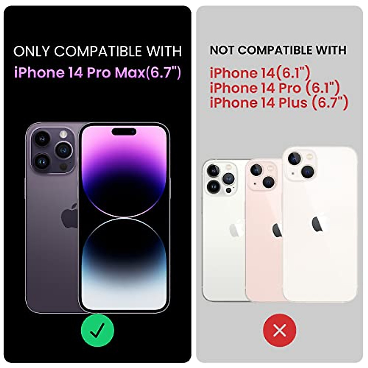 Antlia Magnetic Case for iPhone 14 Pro Max Phone Case, [Compatible with MagSafe] Silicone Upgraded [Camera Protection] Case, Soft Anti-Scratch Microfiber Lining Inside, 6.7 inch, Black