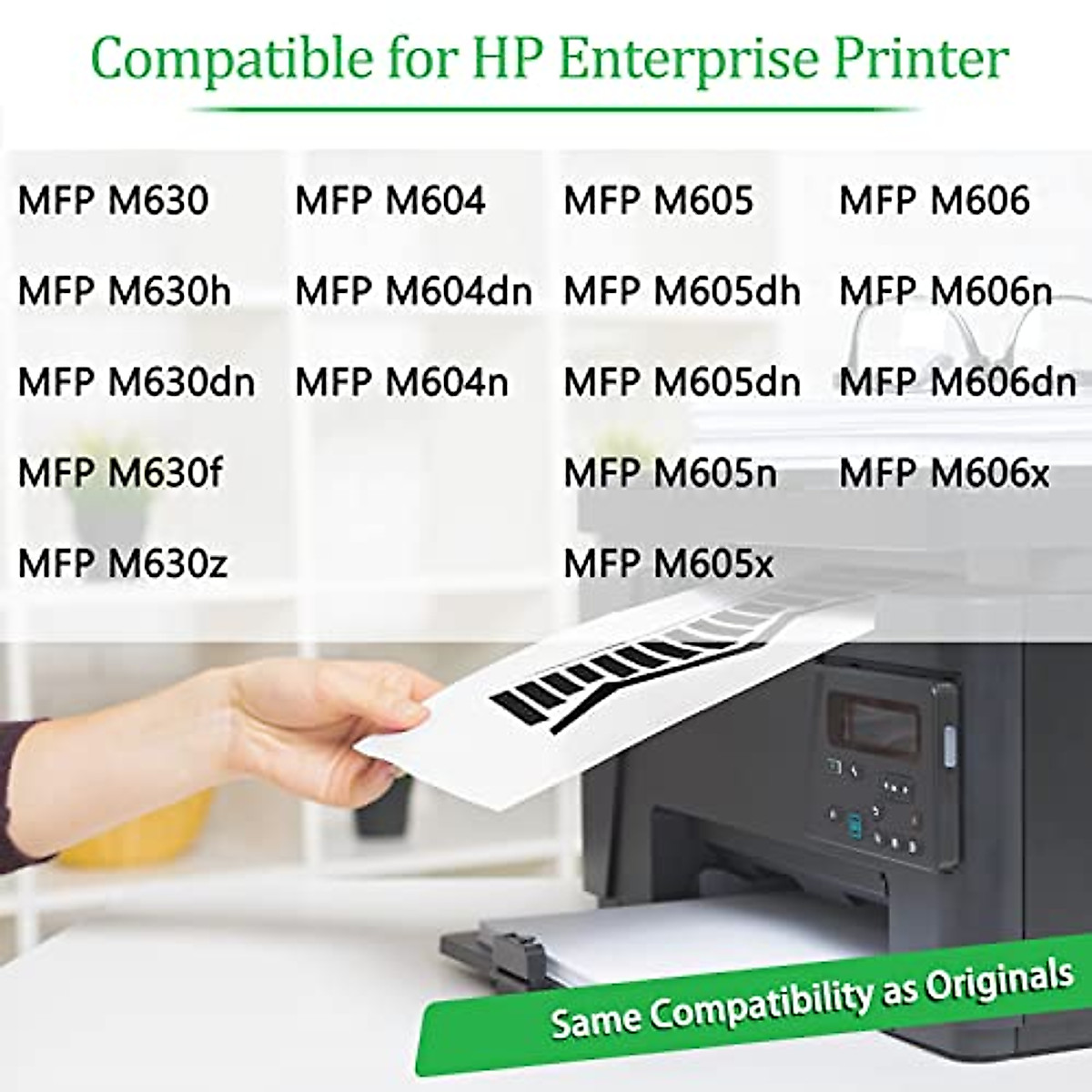 greencycle Compatible Toner Cartridge Replacement for HP 81A CF281A Use for Laserjet Enterprise M604 M605 M606 M630 M604N M605X M630h M630dn M630z MFP Printer (High Yield, Black, 1-Pack)