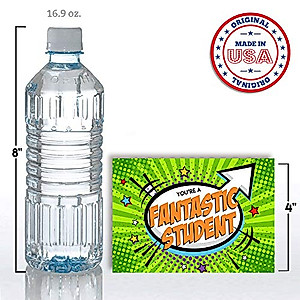 Super Student Superhero Themed Blank Postcards For Students From Teachers, Total of 30 4"x6" Fill In Notecards (5 of each design) by AmandaCreation