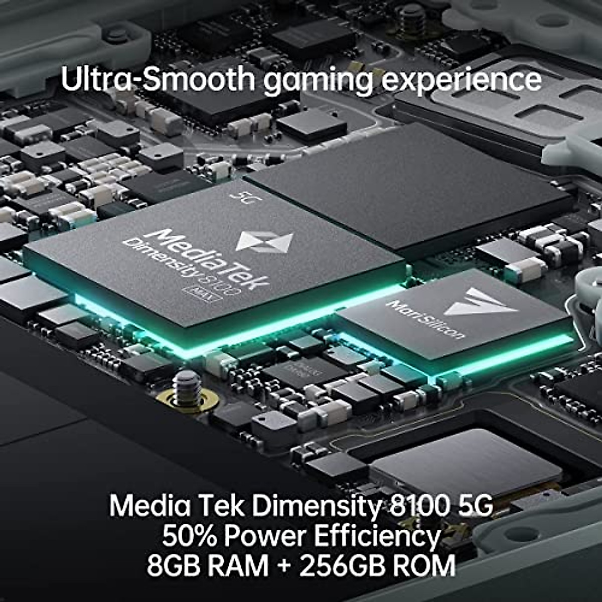 Oppo Reno 8 Pro Dual-Sim 256GB ROM + 8GB RAM (GSM only | No CDMA) Factory Unlocked 5G Smartphone (Glazed Green) - International Version