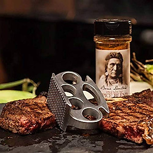 Man Crates Grill Master Crate with Wood Chips, Smoker Box, Sauce and Tenderizer – Great Gifts for Men