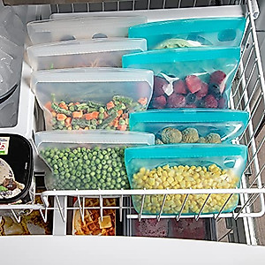 Progressive International ProKeeper Large, 3 Cup Reusable, 100% Silicone Sandwich Bag, Clear